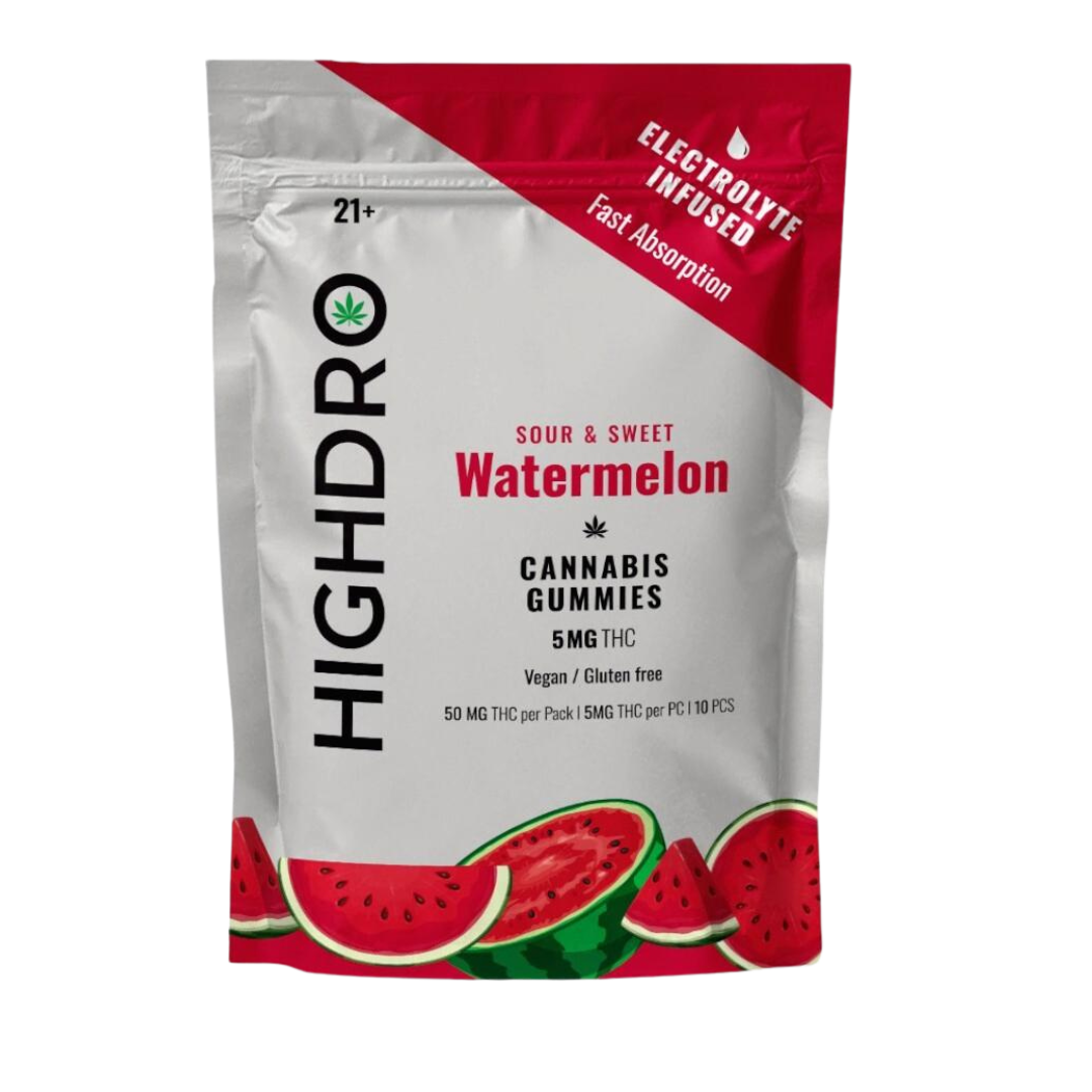 THC Electrolyte Gummies - Watermelon | Nothing But Hemp
